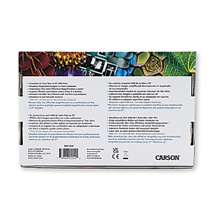 Carson eFlex 78x/324x Effective Magnification (Based on a 27" monitor) LED Lighted USB Digital Microscope with Flexible Stand and Base (MM-840) , White