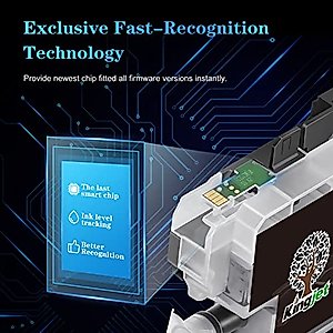 Kingjet LC3013 Compatible Ink Cartridge Replacement for Brother LC3013 Ink Cartridges Use with MFC-J491DW MFC-J497DW MFC-J690DW MFC-J895DW Printers (5 Black) - LC3013BK LC3011BK