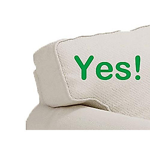 The Cotton Sofa Cover (Width: 81”~ 85”, Not 92” !) Fits Pottery Barn PB Comfort Roll ARM Sofa (Not Grand Sofa). A Durable Slipcover Replacement (White (Box Edge))