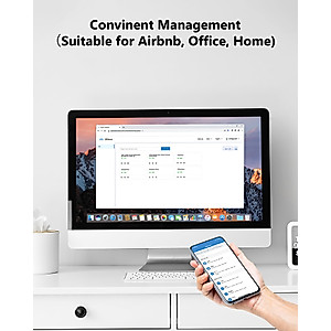 Zowill Smart Lock - Keyless Entry Door Lock with APP Control, Touchscreen Keypad Electronic Digital Lock, Auto-Lock, Easy Installation, Smart Deadbolt Lock for Front Door - Matte Black
