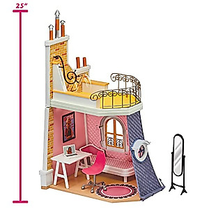 Miraculous Ladybug Marinette's 2-in-1 Bedroom and Rooftop Playset with Accessories by Playmates Toys
