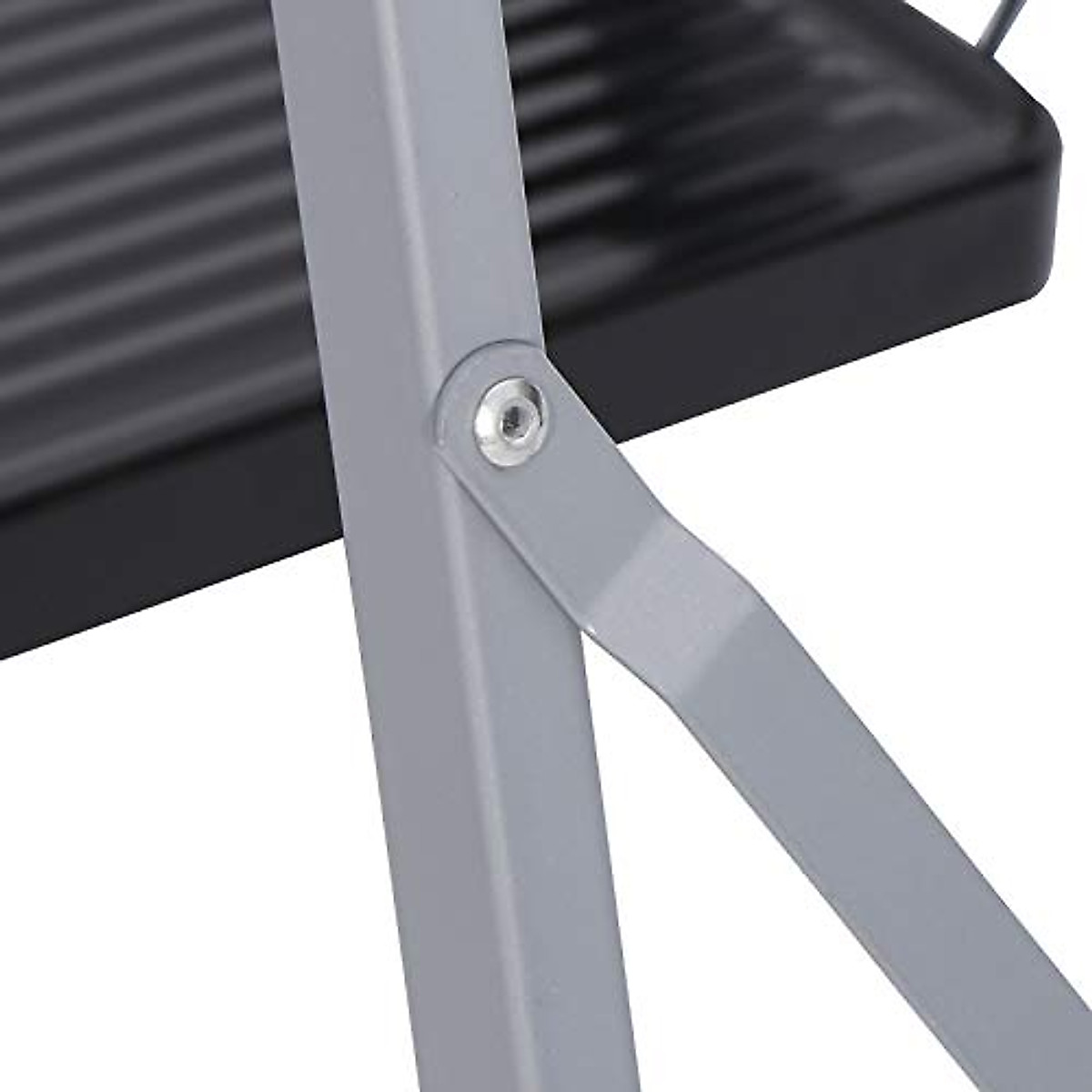 3 Step Ladder Folding Step Stool Ladder w/Handgrip & Wide Pedal Home Indoor