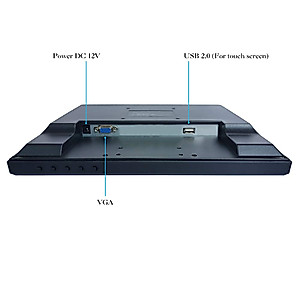 iChawk 12.1" inch Touchscreen Monitor 800x600 4:3 Positive Screen USB VGA Plastic Outer Housing Portable Four-Wire Resistive Touch LCD Screen Monitor for PC Display, Industrial Equipment W121PT-271R