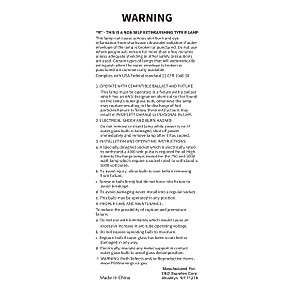 Bluex Bulbs (3 Pack MH400/U/MOG 400W Metal Halide Bulb Mogul Base (E39) - ED37 Clear M59 HID Lamp 36000 Lumens