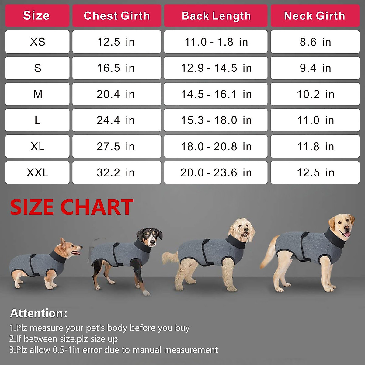 Idepet Dog Recovery Suit for Dogs After Surgery,Onesie Dogs Surgery Suit Female Male Soft Breathable Pet Bodysuit E-Collar & Cone Alternative Surgical Spay Suit Abdominal Anti Licking Wounds (M)