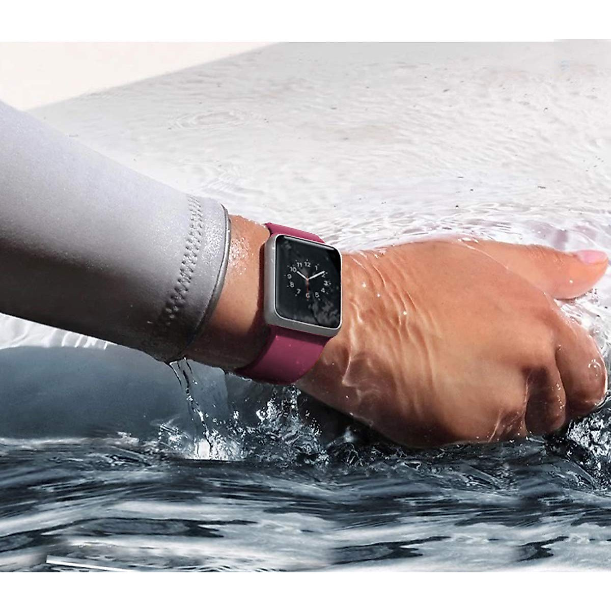 Compatible with Apple Watch Band 38mm 40mm 41mm 42mm 44mm 45mm 46mm 49mm for Women Men, Soft Silicone Sport Bands Strap for iWatch Bands Series 10/9/8/7/6/5/4/3/2/1/SE/Ultra, 14pack