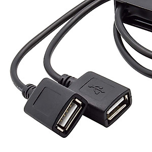 SSLHONG Waterproof DC Converter 12V 24V to 5V 3A/15W Dual USB Power Adapter 12V to 5V Step Down Voltage Regulator Charge for Samsung Galaxy, iPad iPhone 6S 7 7S/8 Plus etc