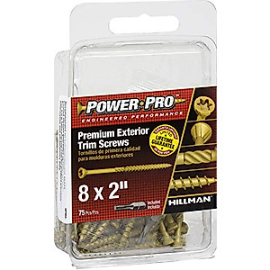 Power Pro 42502 Trim Screws, 75 Pieces, Bronze, 75 Piece