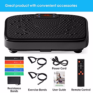 Vibration Plate Exercise Machine for Lymphatic Drainage Weight Loss,SoftGym Power Vibration Plate 300-400 Lbs Capacity Full Whole Body Workout Vibration Platform,Waver Vibration Plate for Home Fitness