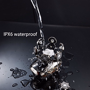 Head Shavers for Bald Men, 6 in 1 Pro Wet Dry Electric Shaver for Men Beard Hair Trimmer Face Electric Razor Rechargeable Bald Head Shaving Machine LCD Display