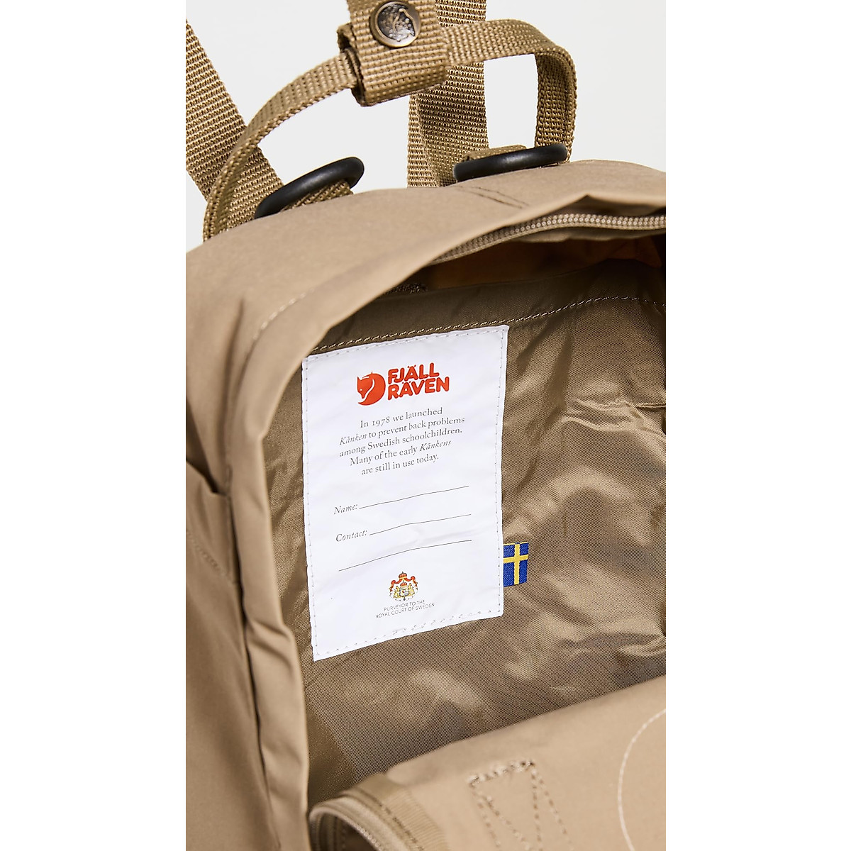 Fjallraven Women's Kanken Mini Backpack, Clay, Green, One Size