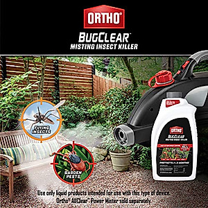 Ortho BugClear Misting Insect Killer - Outdoor Misting/Fogging Ready-to-Use Solution, Kills Mosquitoes, Ticks, Armyworms, Spiders, and More, Apply Using Non-Heated Mister/Fogger, Odor Free, 32 oz