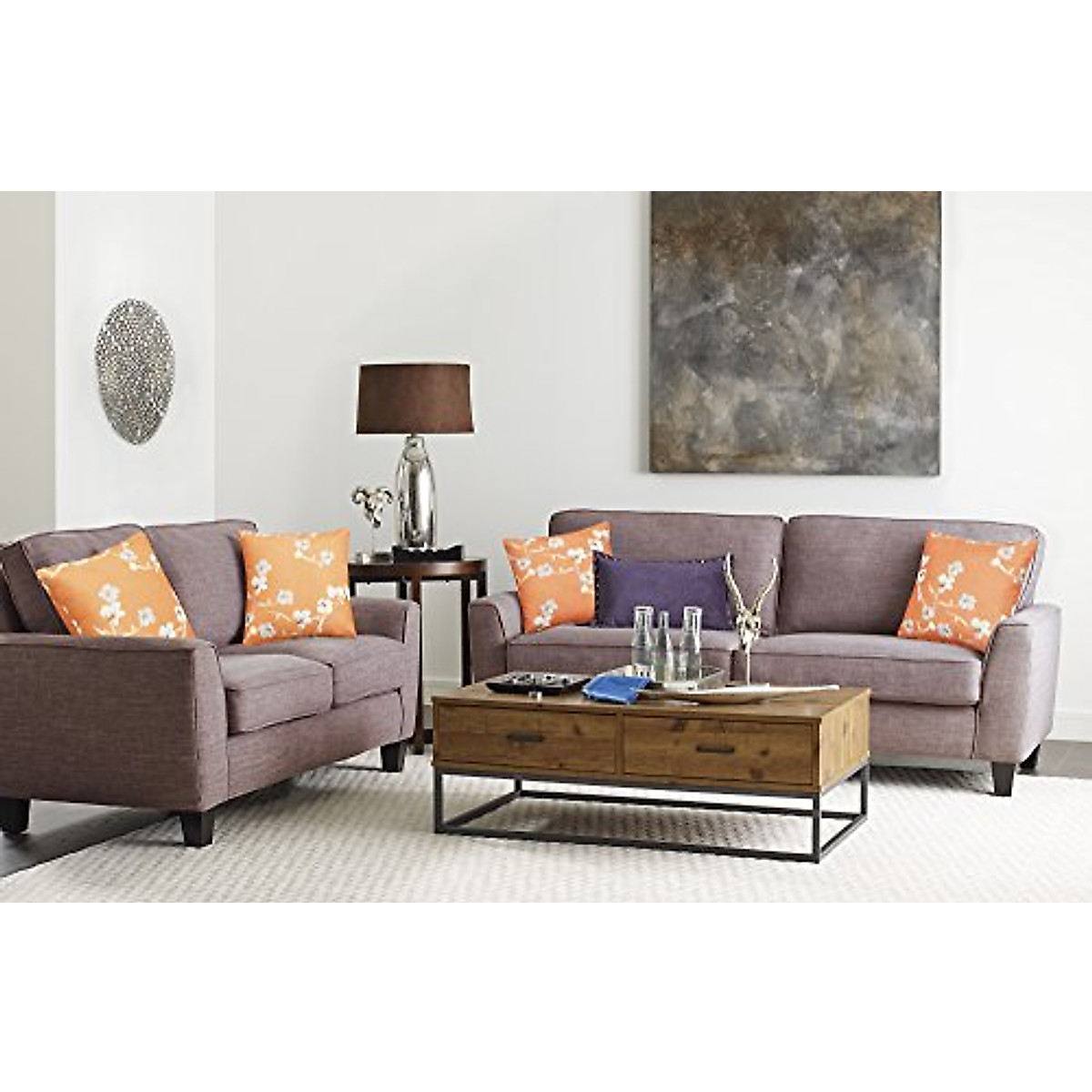 Serta Deep Seating Astoria 73" Sofa in Tan