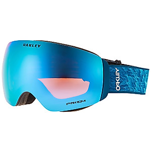 Oakley FLIGHT DECK M Snow Goggles Navy Blaze Strap/Prizm Snow Sapphire Iridium Lenses (OO7064-C2)