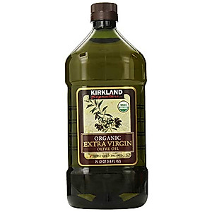 Kirkland Signature Organic Extra Virgin Olive Oil 2L (2QT 3.6 fl. oz), Set of 2