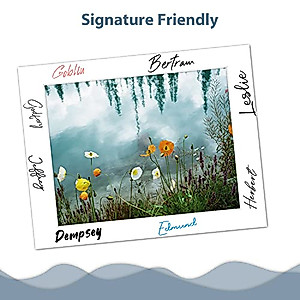 Golden State Art, 8x10 White Uncut Mat for Pictures/Frames - Pack of 10 - Acid-Free Mat Boards for Artworks, Prints, Photographs - Great for Weddings, Engagements, Graduations - Signature Friendly