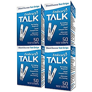 Embrace Blood Glucose Test Strips 200Ct