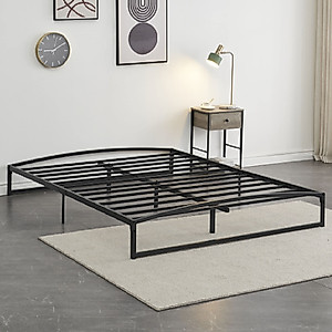 IDEALHOUSE 10 Inch Queen Size Platform Metal Bed Frame Low Profile with storage, Mattress Foundation, No Box Spring Needed