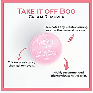 LivBay Lash - Lash Cream Remover | No Scent & Quick Eyelash Adhesive Removal and Dissolver for Sensitive Skin (Professional Use Only)