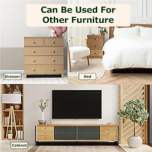 ECOHomes Under Couch Toy Blocker (Black, 8 Pcs, 16” Length x 3.2” Tall) - Couch Guards for Under Couch Prevent Toys from Going Under Furniture | Under Sofa Blocker and Under Bed Blocker for Cats