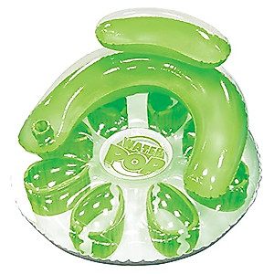 Poolmaster Water Pop Circular Swimming Pool Float Lounge, Green