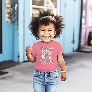 Olive Loves Apple Big Sister New Baby Reveal I'm Going to Be A Big Sister New Sibling Announcement T-Shirts and Raglans White on Mauve Shirt 4T