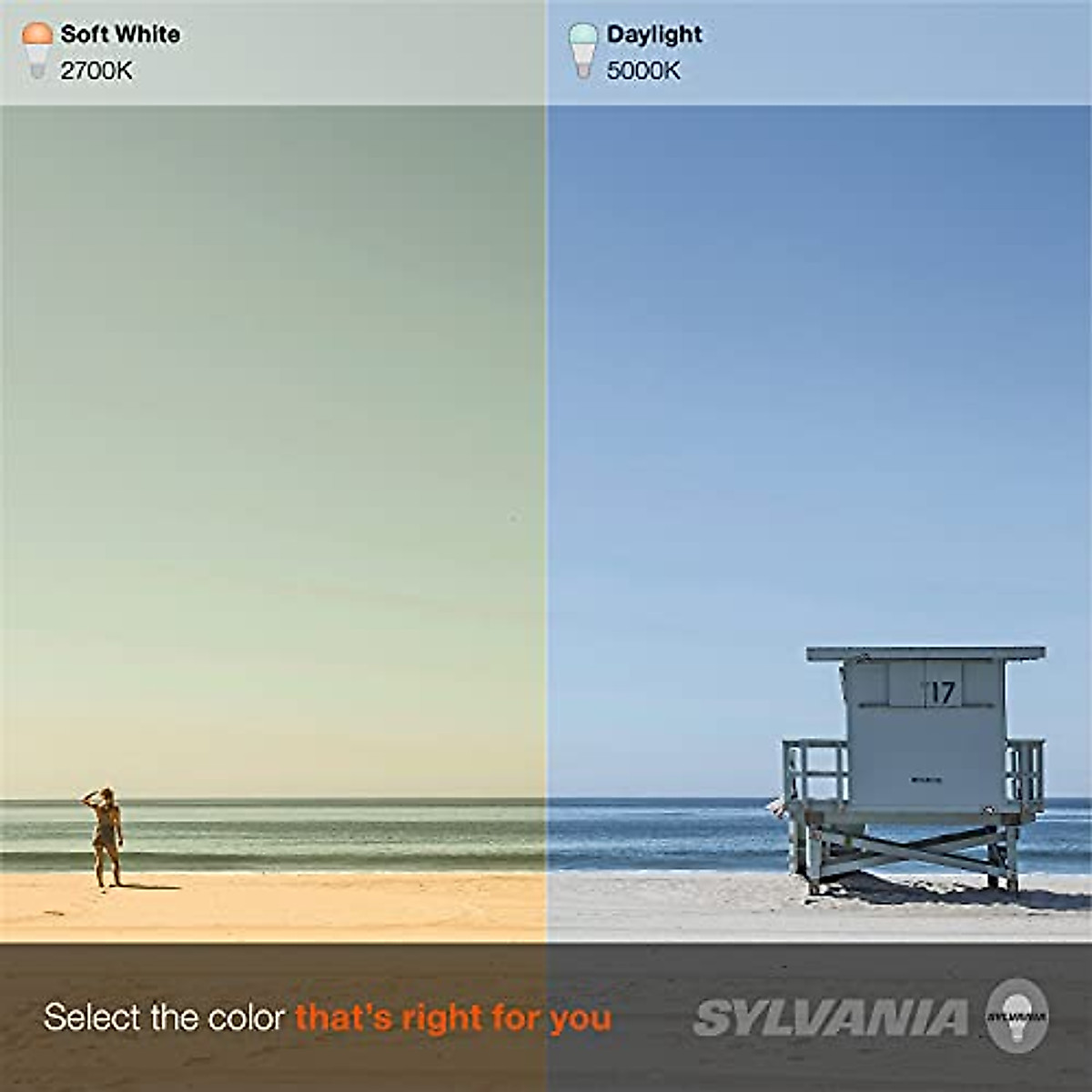 Sylvania LED TruWave Natural Series R20 Light Bulb, 45W Equivalent Efficient 5W, Dimmable, Frosted, 2700K, Soft White - 2 Pack (40788)