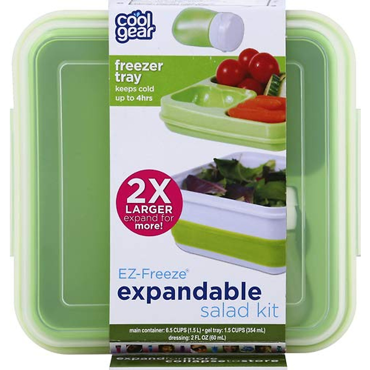 COOL GEAR Collapsible Salad Storage Kit