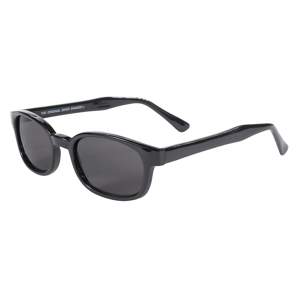 Pacific Coast Original KD's Biker Sunglasses (Black Frame/Smoke Lens)