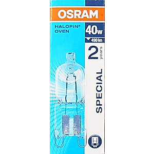 Osram Halopin Oven 40W Backofenlampe Sockel G9 230V >300°