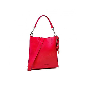 Desigual woMens Casual Shoulder Bag, Red, U US