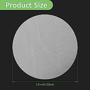 Coitak 12 inch 5PCS Non stick Silicone Steamer Liners, Mesh Mat Pad Steamed Buns Dumplings Baking Pastry Dim Sum Mesh