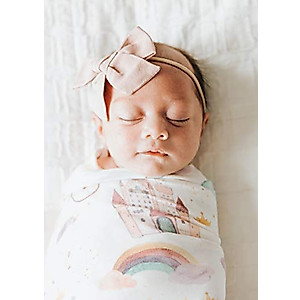 Copper Pearl Large Premium Knit Baby Swaddle Receiving Blanket Enchanted