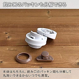 Tiger Thermos Bottle MMX-A022HS TIGER Mug Bottle, 6.8 fl oz (200 ml), Sahara One-Touch Lightweight, Sky Gray