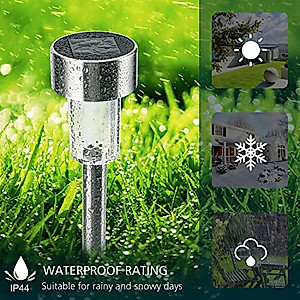 Foxdott Solar Lights Outdoor, 12Pack solar pathway lights outdoor, Waterproof, LED Landscape garden lights Solar Powered, Outdoor Lights Solar Garden Lights for Pathway, Walkway, Patio, Yard, Driveway