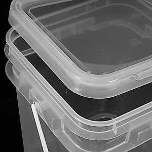 UPKOCH 1.32 Gallon Plastic Storage Bucket with Lid | Food-Grade Multi-Functional Container for Paint, Ice Cream, and More | Reusable Household Pail | Free