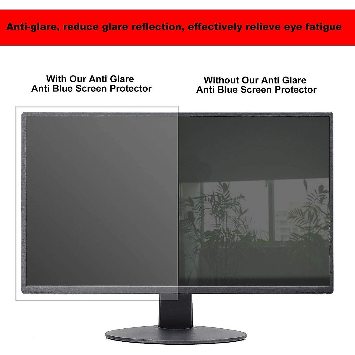 27" Anti Blue Light Anti Glare Monitor Screen Protector Design for Diagonal 27 Inch 16:9 Aspect Ratio Monitor Screen, Anti Fingerprint Reduces Digital Eye Strain Help You Sleep Better 597 x 336 mm