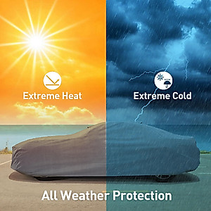 DaShield Ultimum Series Car Cover for Pontiac Tempest 1964-1967 Coupe 2-Door All Weather Protection Semi Custom Fit Dust, Sun, Snow, Rain Protection Indoor Outdoor