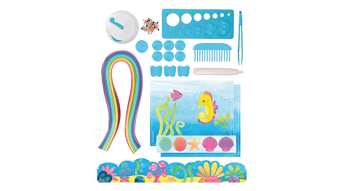 Alex DIY Paper Swirls 3D Mermaid Ocean Kids Art & Craft Activity