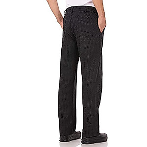 Chef Works Men's Professional Series Chef Pants, Gray Stripe, Medium