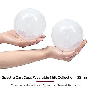 Spectra - CaraCups Wearable Milk Collection - Compatible with Spectra Breast Pumps - 28mm