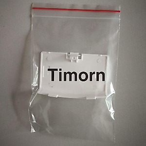 Timorn Replacement Battery Cover Case Repair Back Door Part for GBA Gameboy Advance (White)