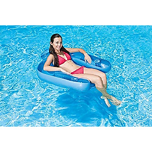 Poolmaster Paradise Water Chair Inflatable Swimming Pool Floats For Adults, Blue