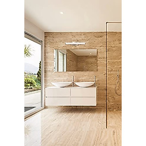 Lithonia Lighting FMVCCL 24IN MVOLT 30K 90CRI BN M6 2 ft. Brushed Nickel Contemporary Cylinder Vanity LED 3000K Fixture