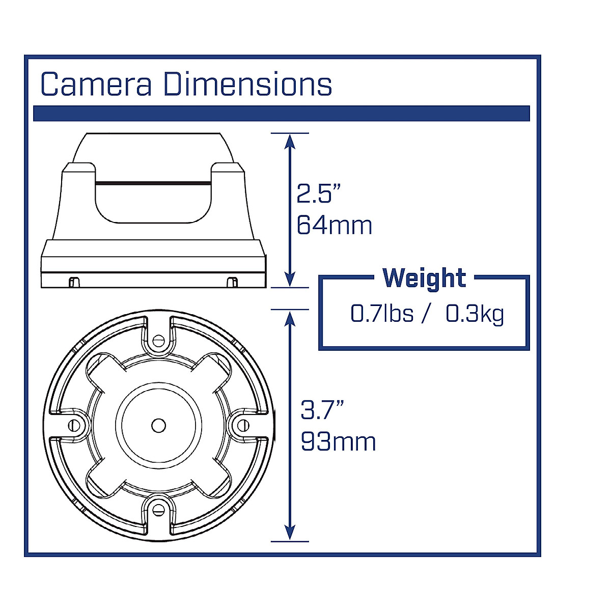 FLIR Digimerge ME363 Outdoor 4-in-1 Security Dome Camera, 4MP Quad HD Fixed MPX, 3.6mm, 80ft Night Vision, Works with HD-CVI/HD-TVI/AHD/Lorex, Flir MPX DVR, White (Camera Only)