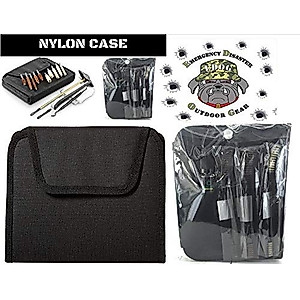 EDOG Gunslinger 20 PC Gun Cleaning Kit - Pistol Mat Compatible with Springfield Armory Hellcat - Schematic (Exploded View) Mat, Gunslinger Universal .22 .38 .357 9mm .40 & .45 Caliber Kit