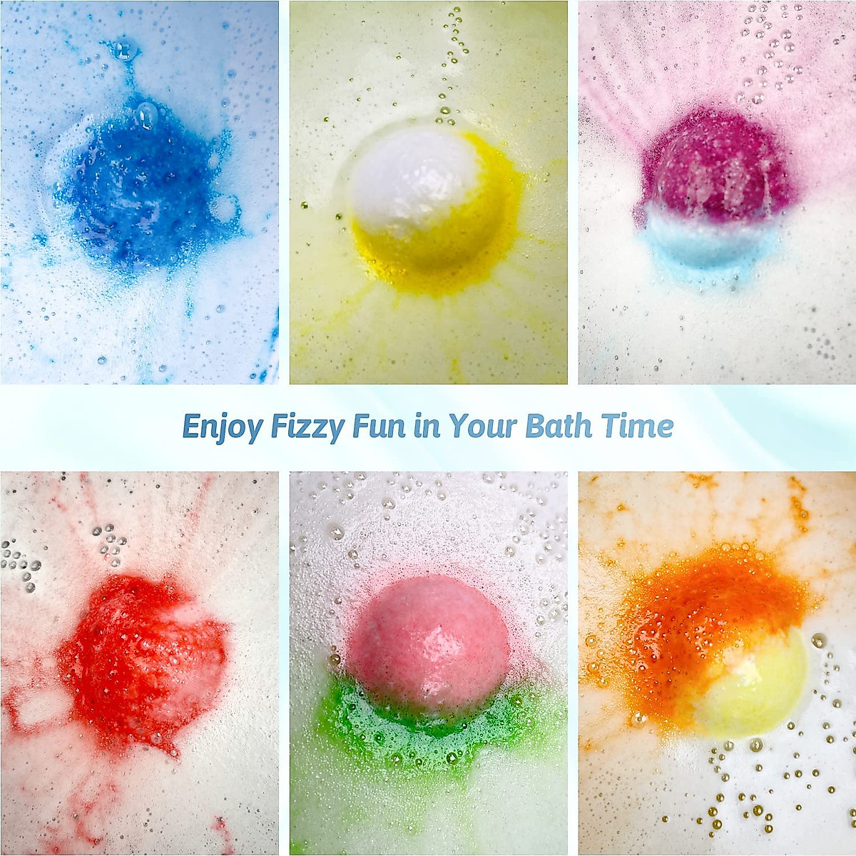 Bath Bombs for Kids with Girls Jewelry Inside, 6PCS XXL Surprise Bath Bombs with 18PCS (6 Sets) Jewelry Inside, Natural Organic Toys Bath Fizzy Bombs, Kids Birthday Christmas Basket Stuffers