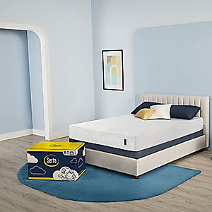 Serta - 9 inch Amazon Exclusive Cooling Gel Memory Foam Mattress, King Size, Medium-Firm, Supportive, CertiPur-US Certified, 100-Night Trial - Pure Slumber,White