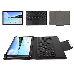 2 in 1 Tablet 10.1 Inch, for Android 12 Tablet with Keyboard, 8GB RAM 256GB ROM, Octa Core Processor, 16MP Camera, WiFi, FHD Screen for Students, Seniors (US Plug)