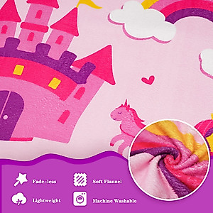 Soft Baby Monthly Milestone Blanket Boho for Girls with Flower Headband, Newborn Monthly Blanket for Baby Pictures, Baby Photo Blanket 57” x 38” (Pink)